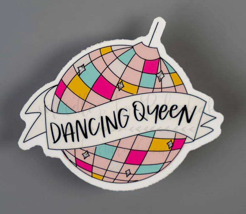 Dancing Queen Disco Ball Sticker – The Stompin' Grounds